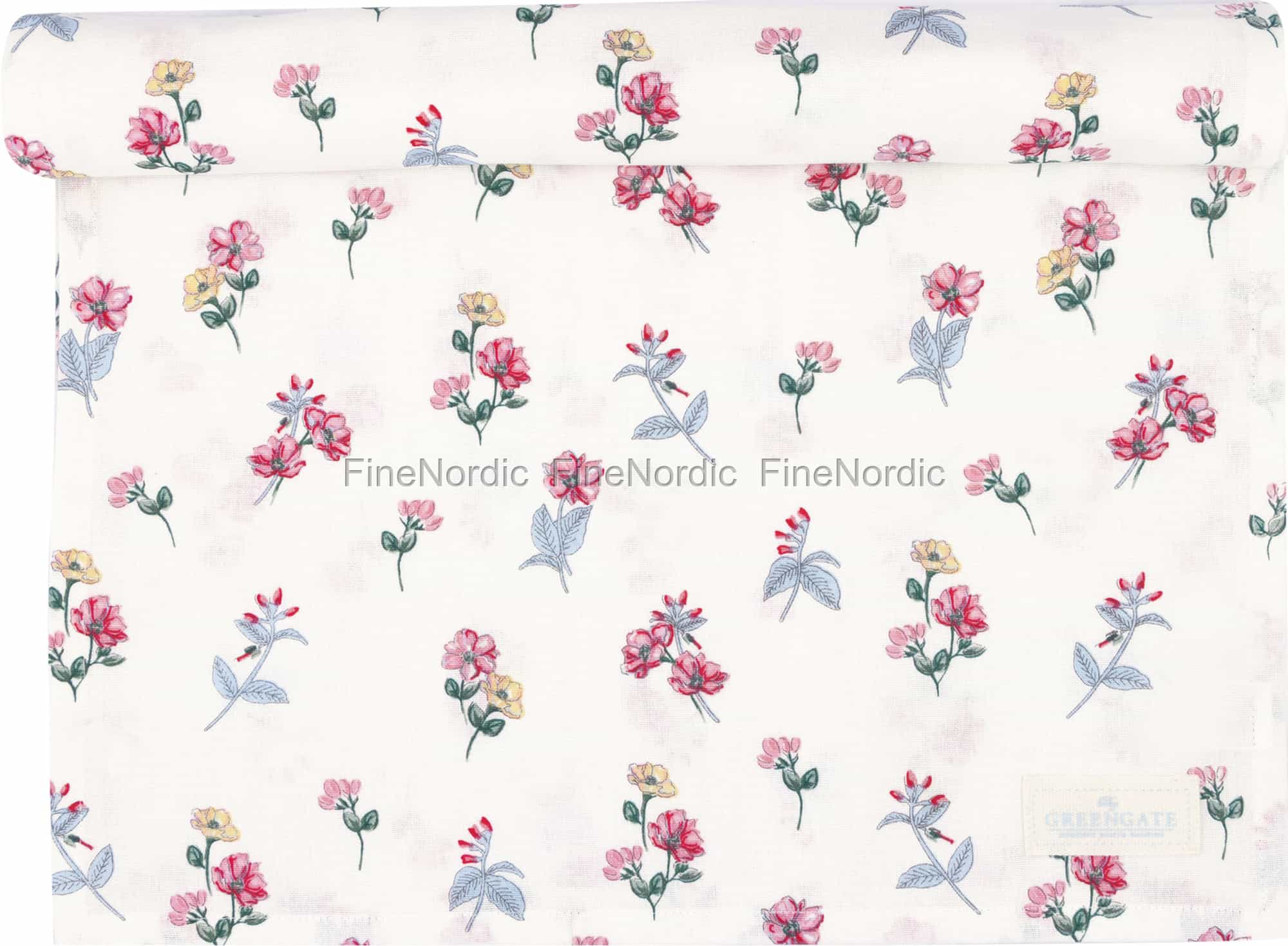 GreenGate Table Runner Portia White 45 x 140 cm