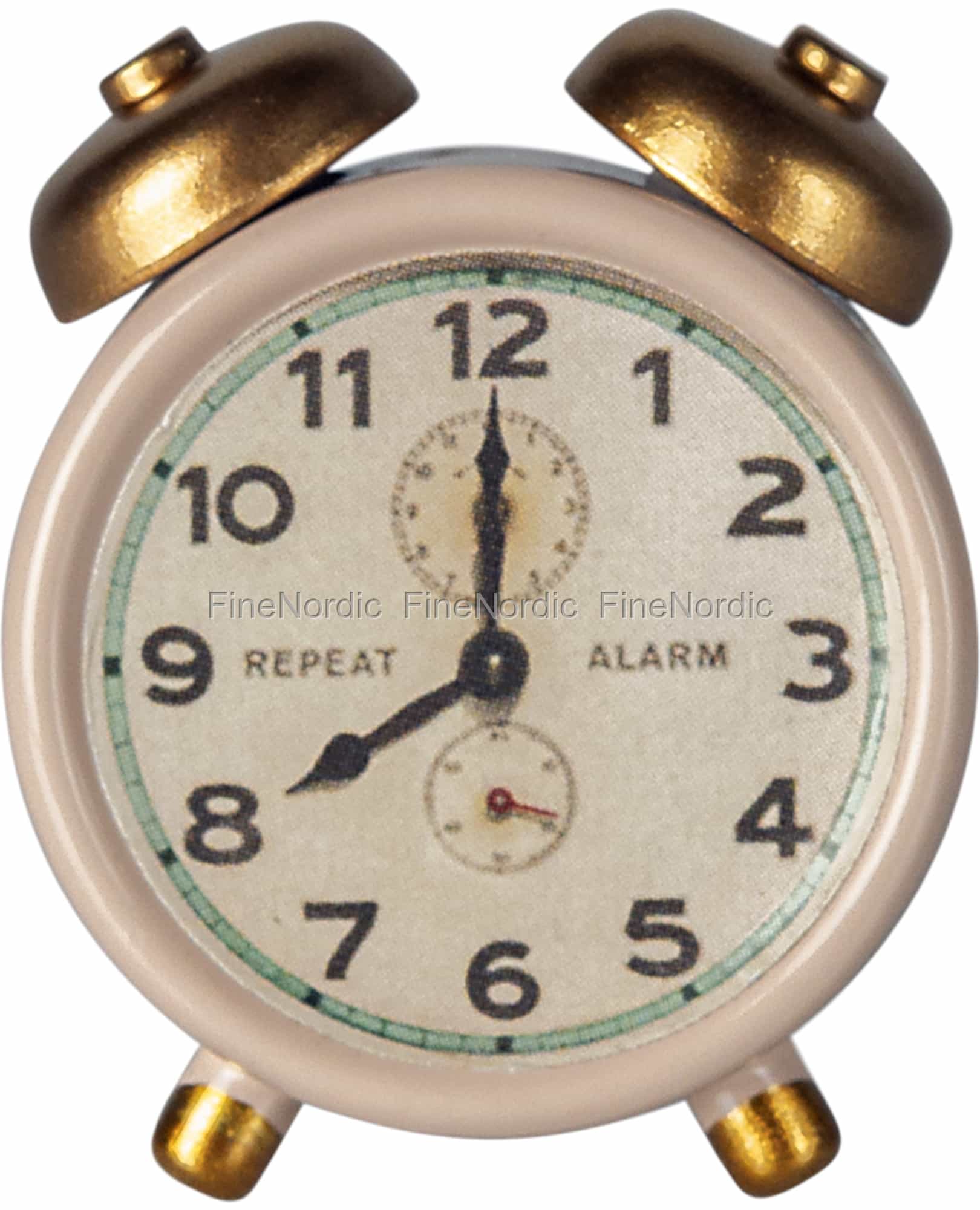 Maileg Miniature Alarm Clock - Mouse - Powder