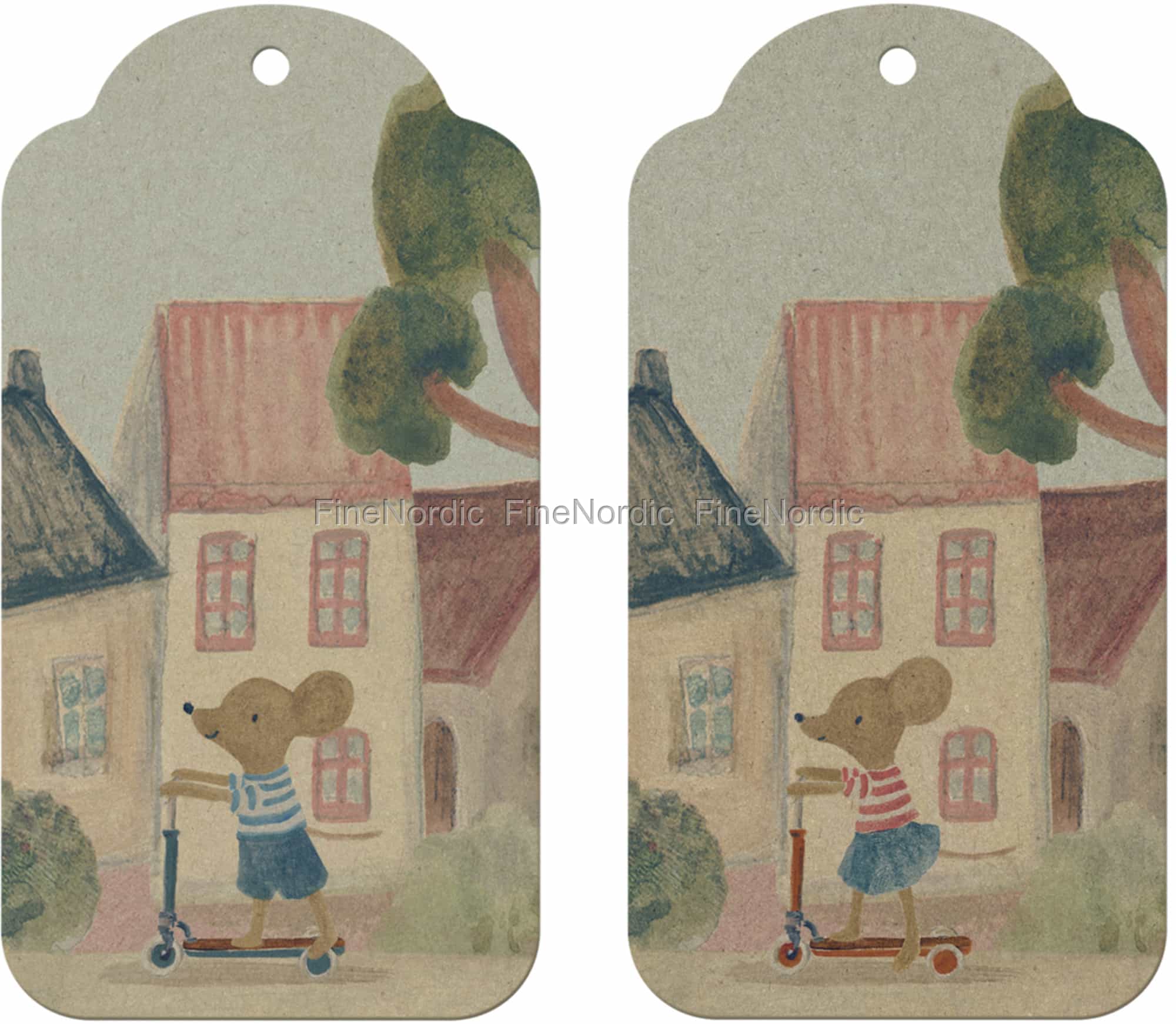 Maileg Gift Tags - Mouse - 12 pcs
