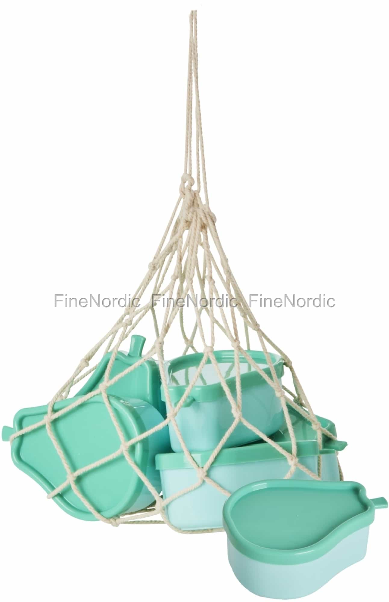 Rice Plastic Food Boxes - Pear - Small - Set of 6