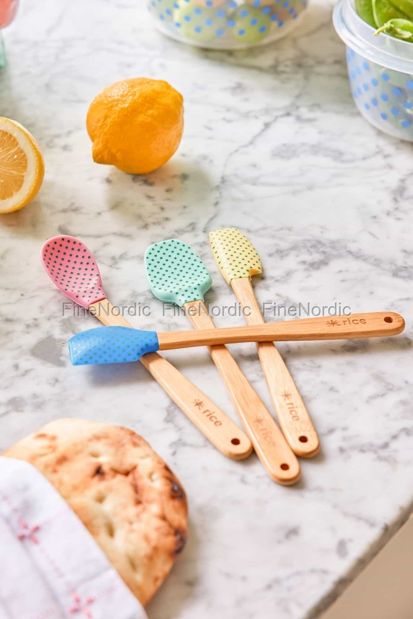 Rice Silicone Scrapers - Beech Wood Handle - "Show Your True Colors ...