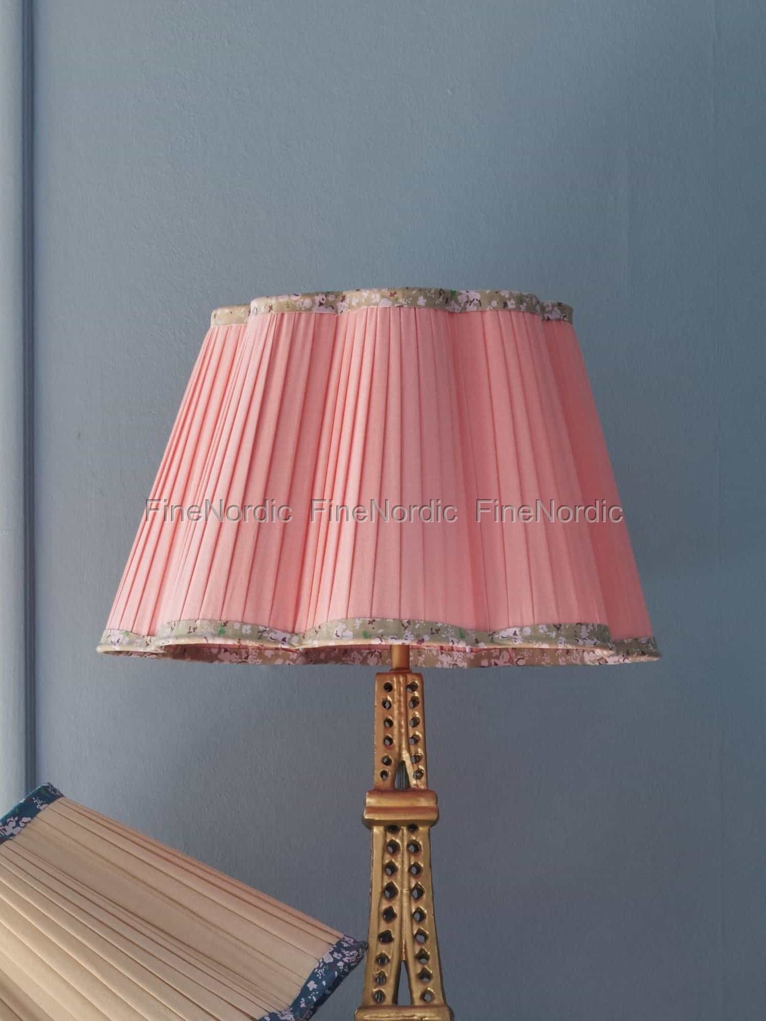 Rice Lamp Shade - Pink - Large - For Lamp Socket Size E27