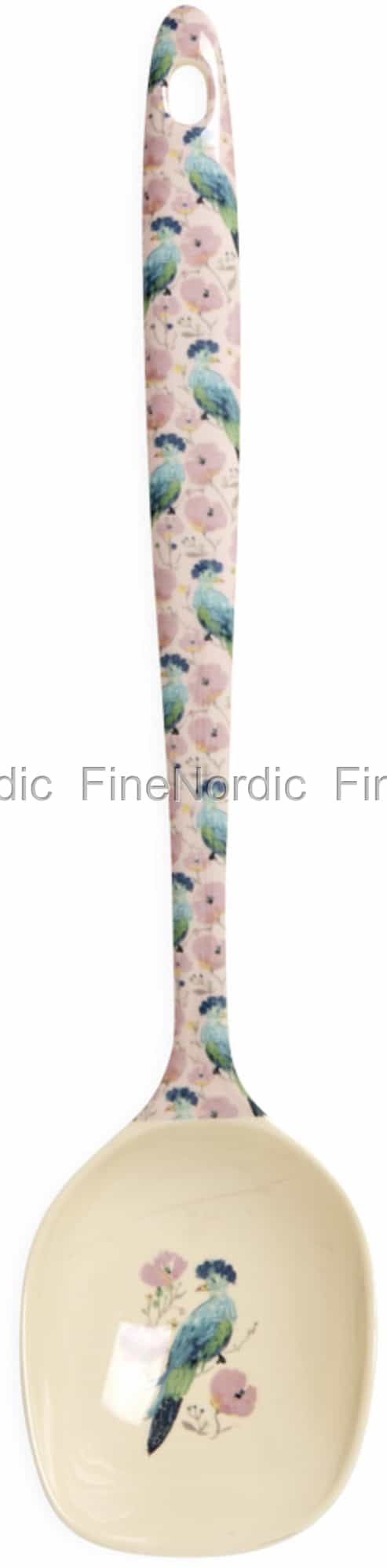 Rice Melamine Cooking Spoon - "Exotic Bird"