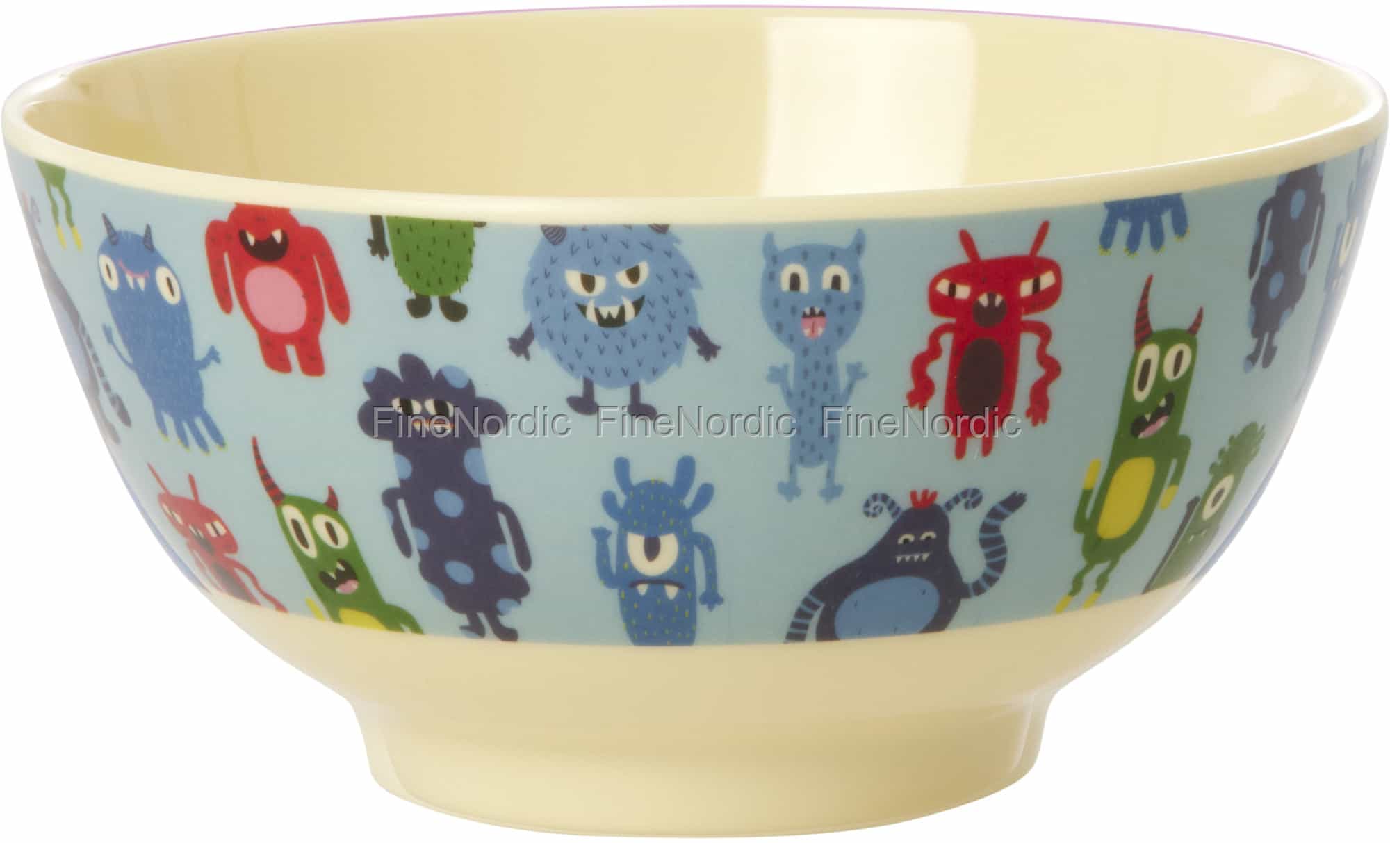 Rice Melamine Bowl - "Monsters" - Medium