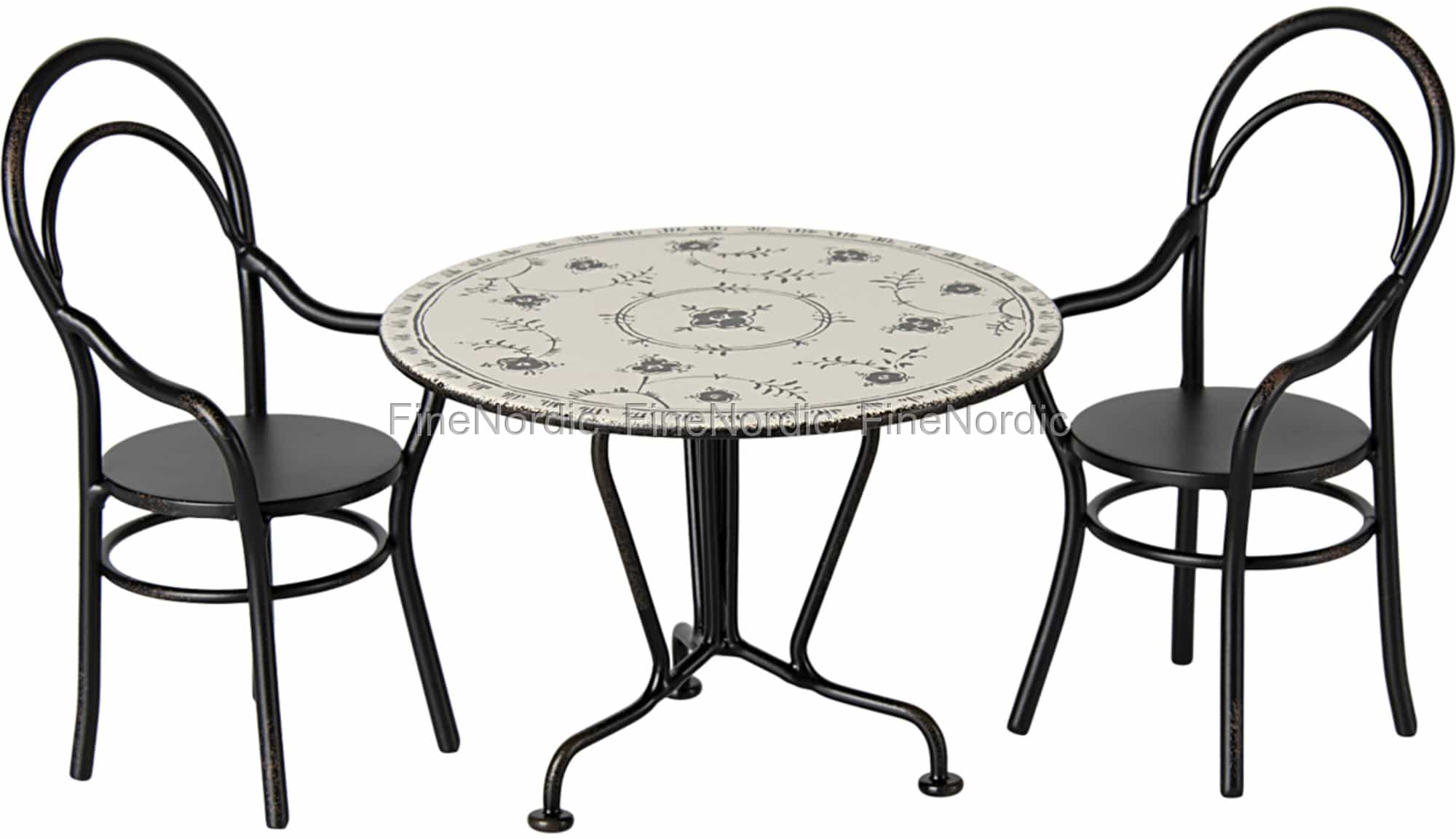 Maileg Miniature Dining Table - Set With 2 Chairs
