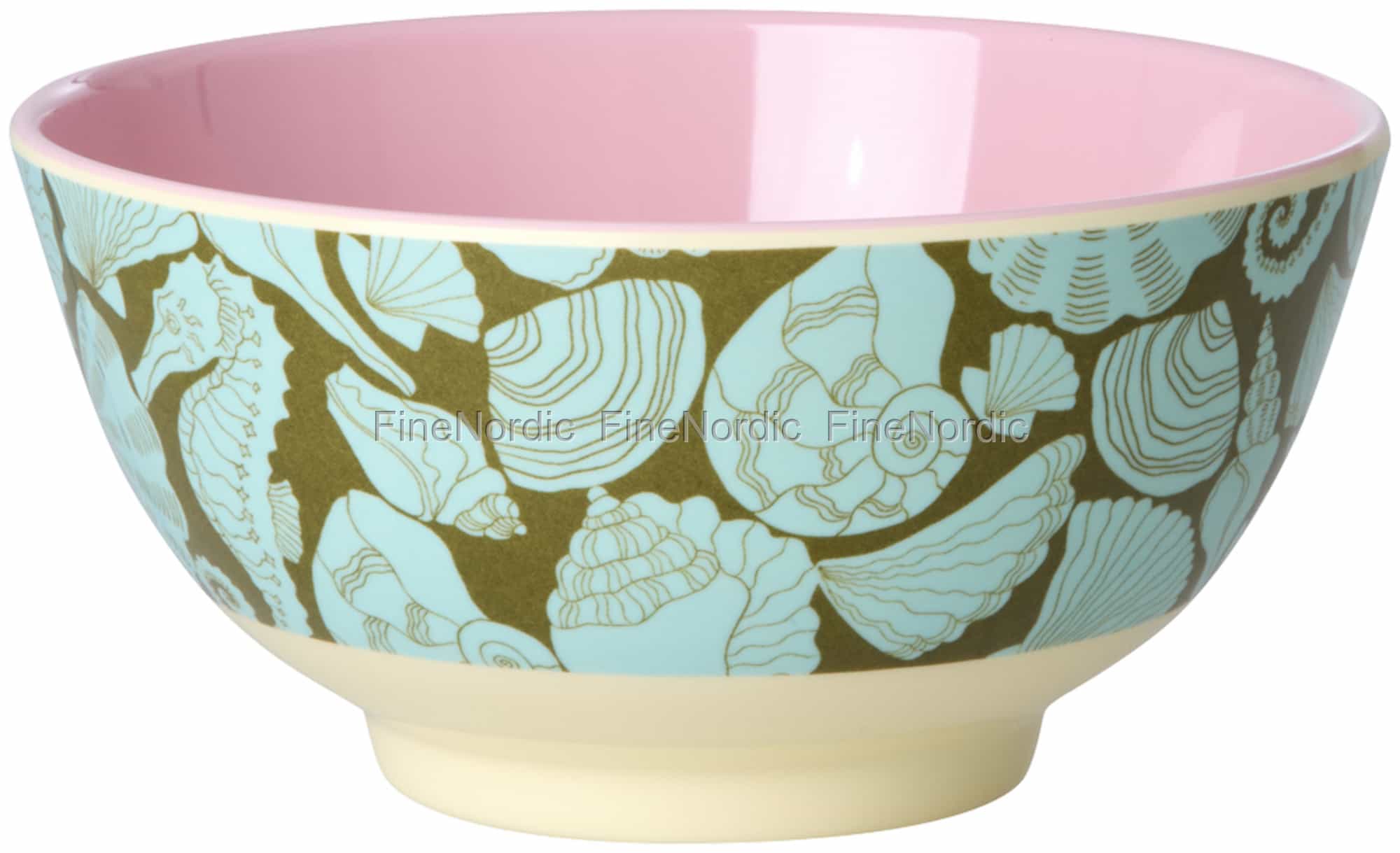 Rice Melamine Bowl - "Seashell" - Medium