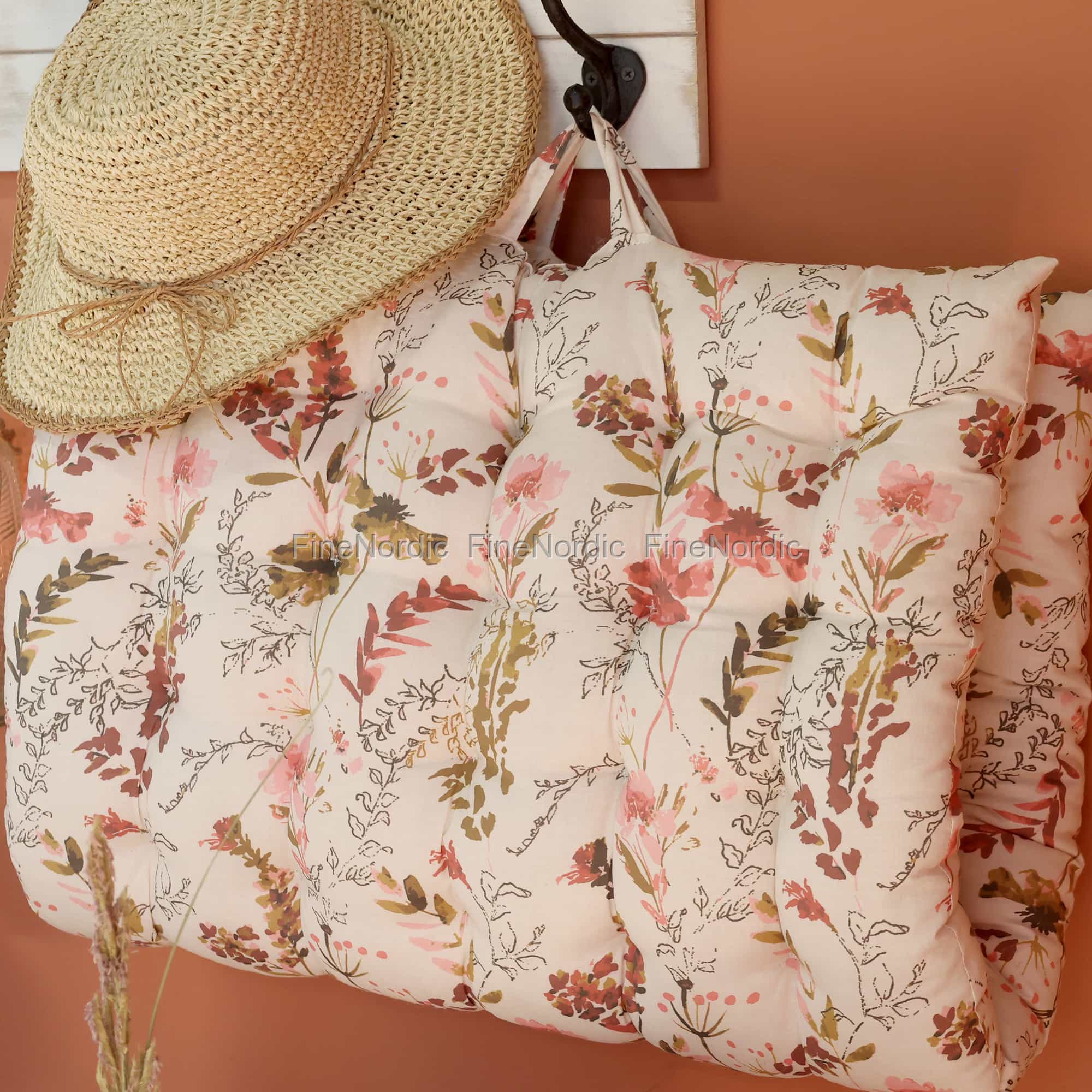 Chic Antique Aix Mattress with Flower Pattern Rose 60 x 100 cm