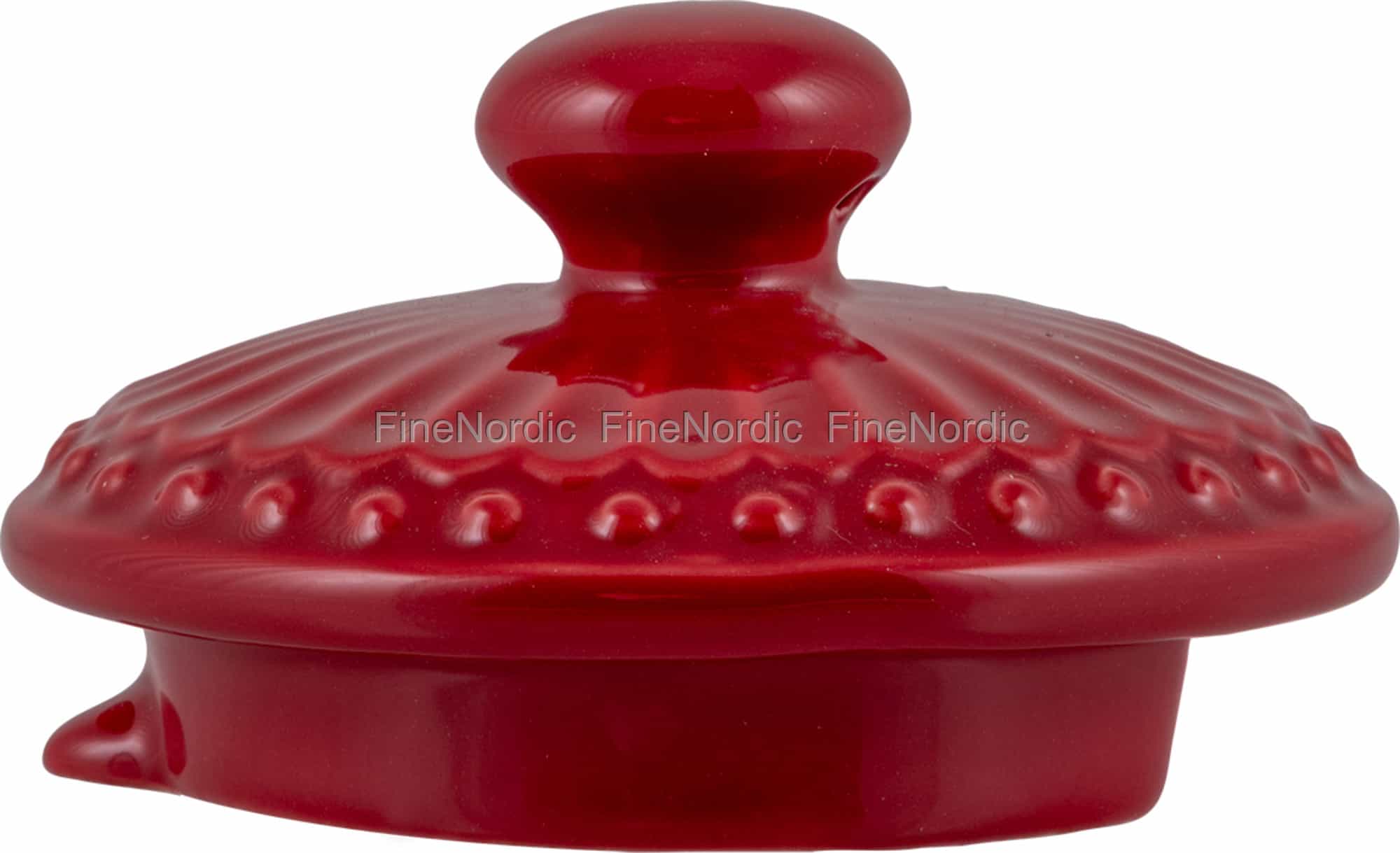 GreenGate Teapot Lid Alice Claret Red