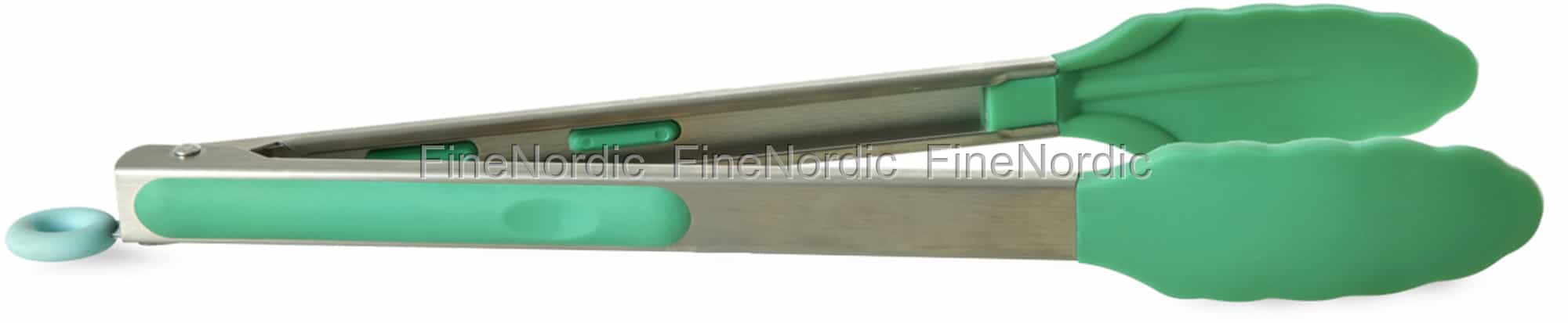 Rice Silicone Food Tong - Green - Large