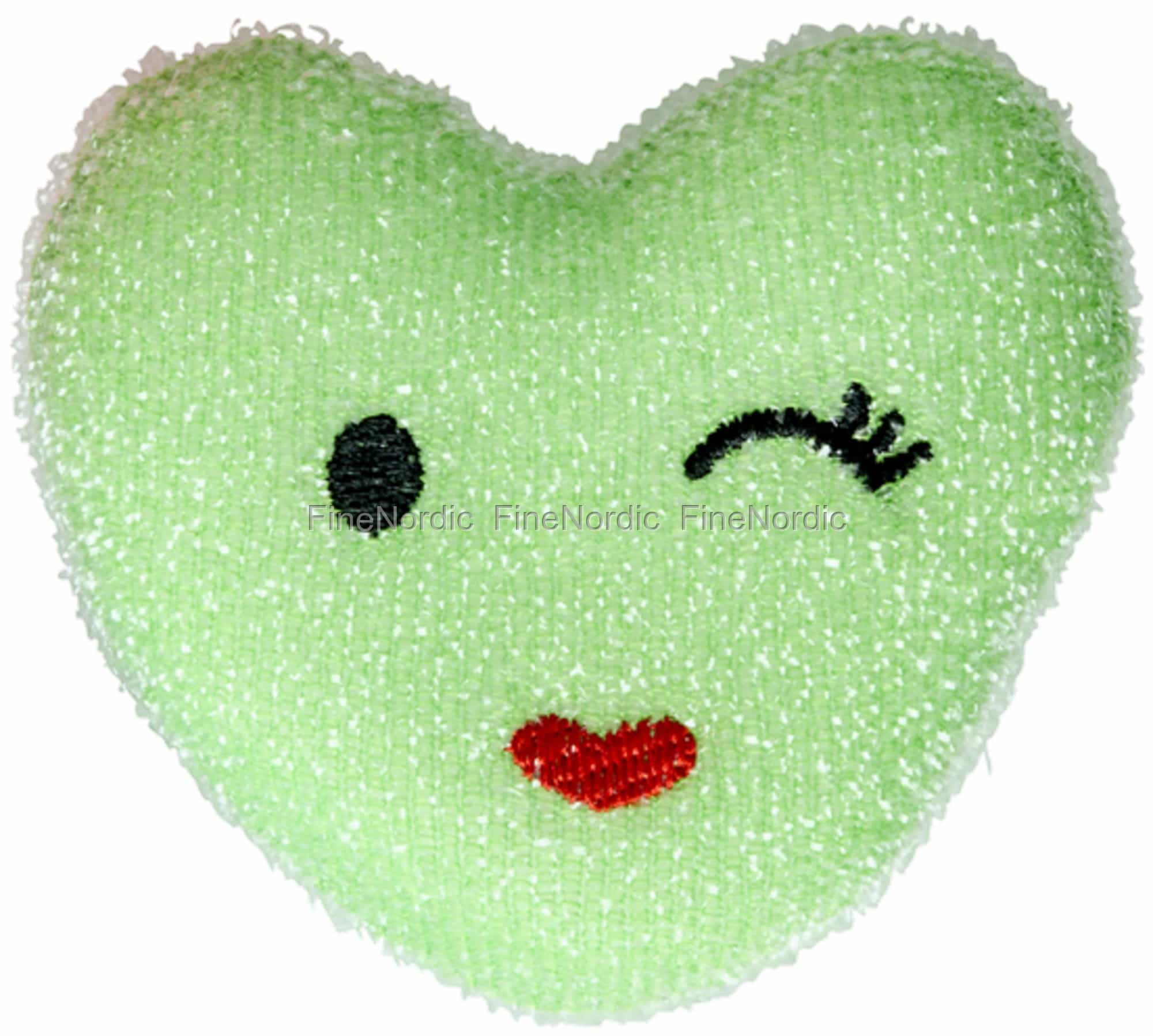 Rice Kitchen Sponge - Heart Shape - Green