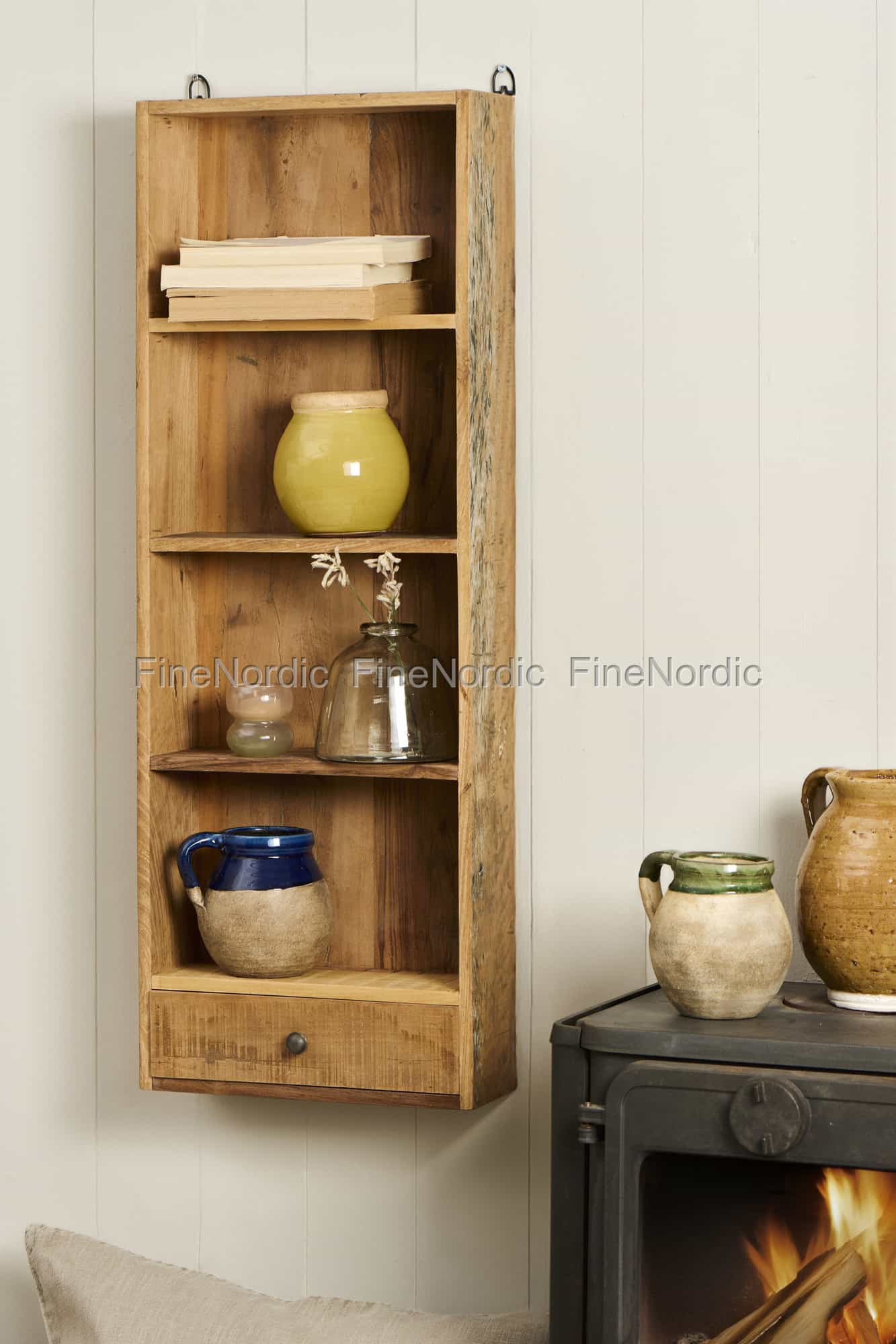 Wall Shelf - Drawer and 4 Shelves "Unika" | Ib Laursen