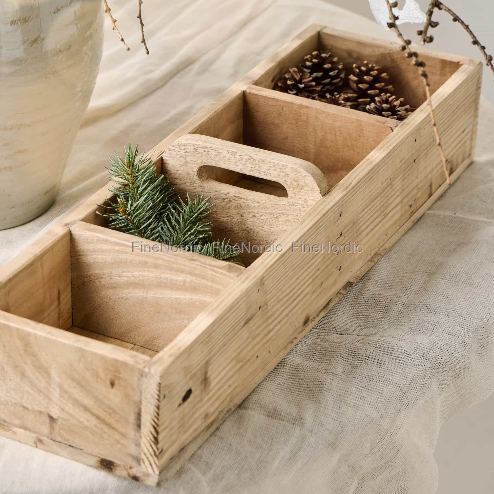 Unika Rustic Wooden Storage Box | Ib Laursen | 60 cm