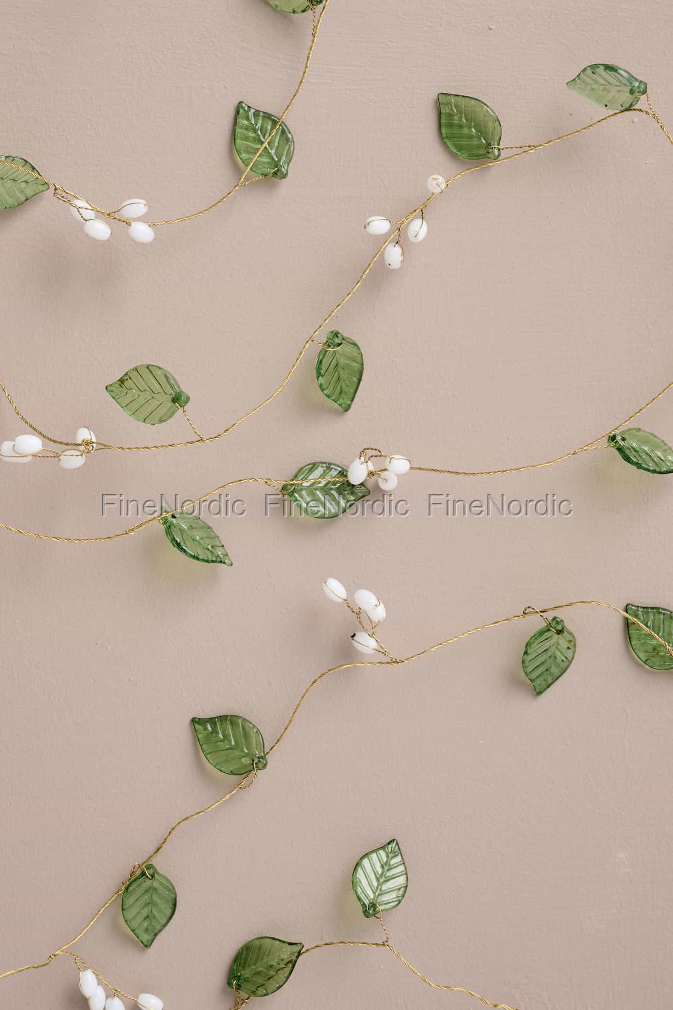 String with Green Leaves - "Magic and Wishes" | Ib Laursen