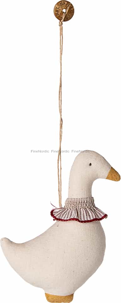 Maileg Fabric Ornament Goose - Red Scarf
