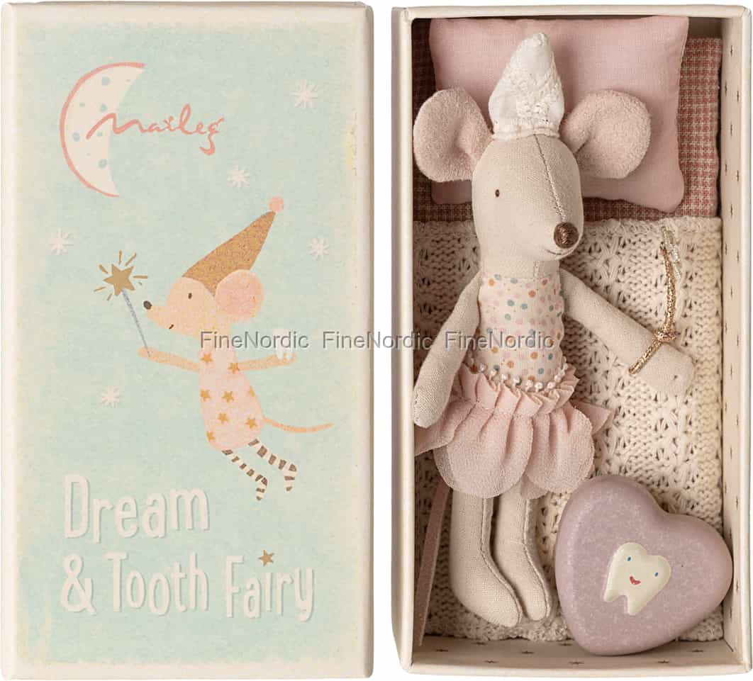 Maileg Tooth Fairy Mouse Little Sister in Matchbox
