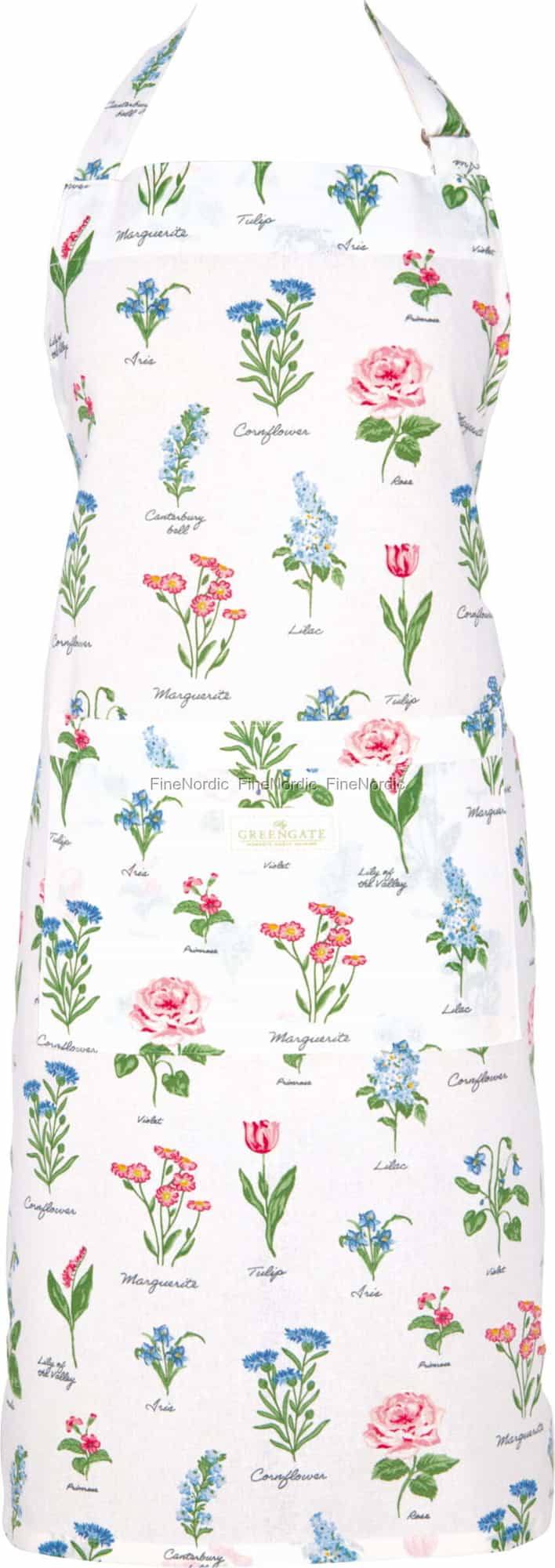GreenGate Apron "Agnes White"