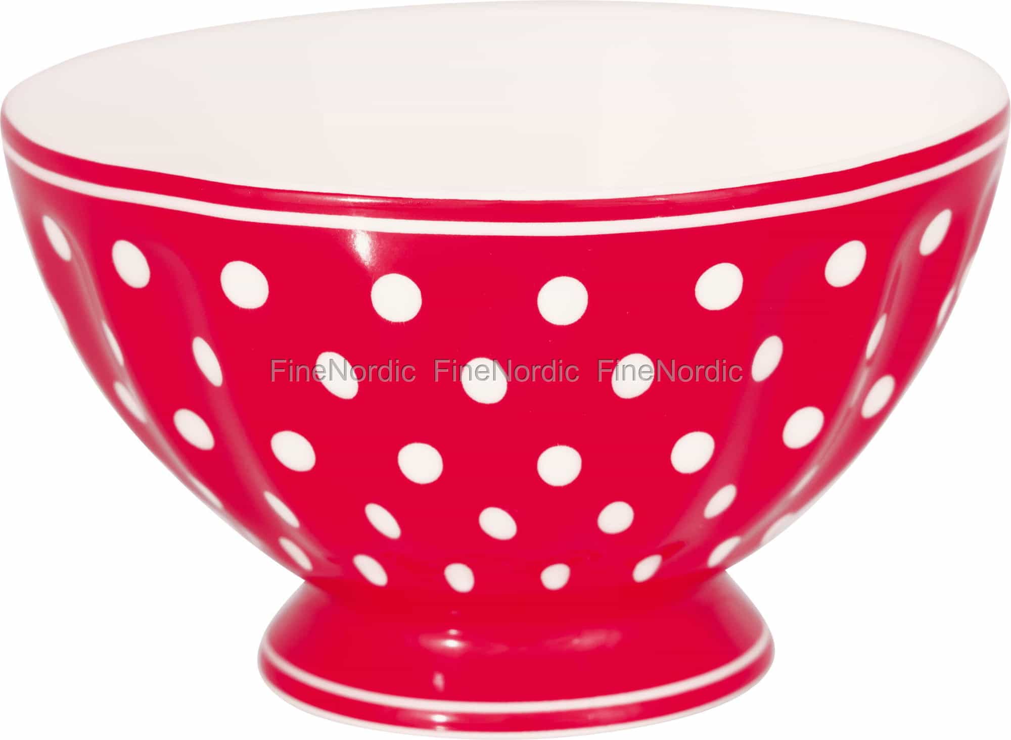 GreenGate Bowl "French Bowl" Medium "Dotty Red"