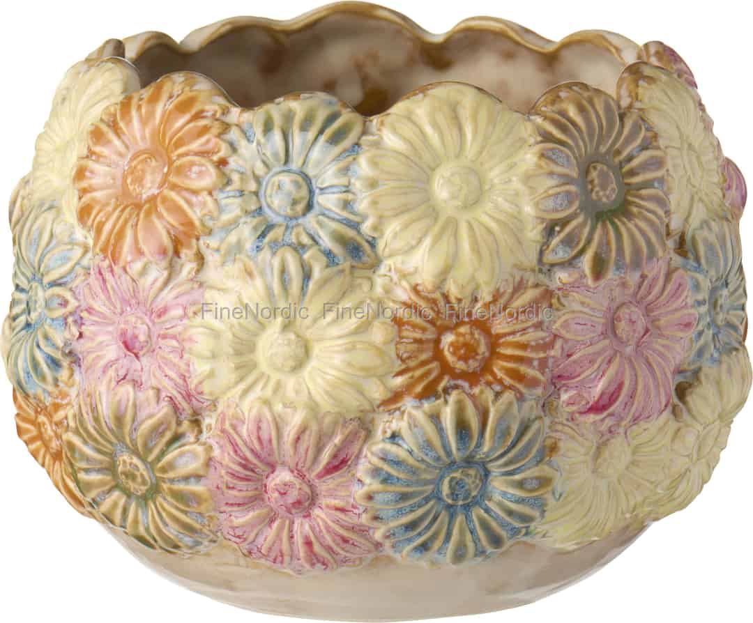 Ib Laursen Flower Pot "Daisy" Multicoloured