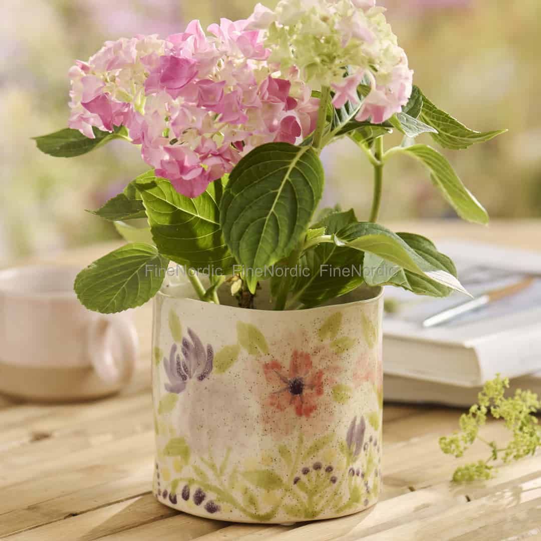 Ib Laursen Flower Pot - Uneven Edge "Floral Blush"