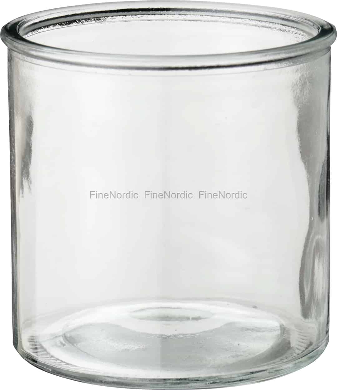 Ib Laursen Flower Pot "Hannah" Clear Cylindrical Glass