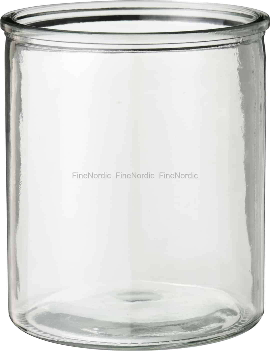 Ib Laursen Flower Pot "Hannah" Clear Cylindrical Glass