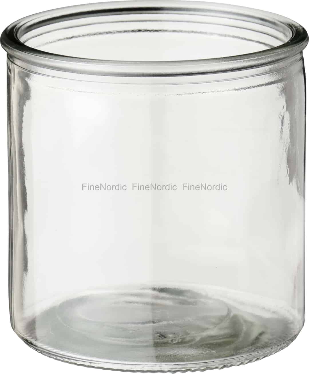 Ib Laursen Flower Pot "Hannah" Clear Cylindrical Glass